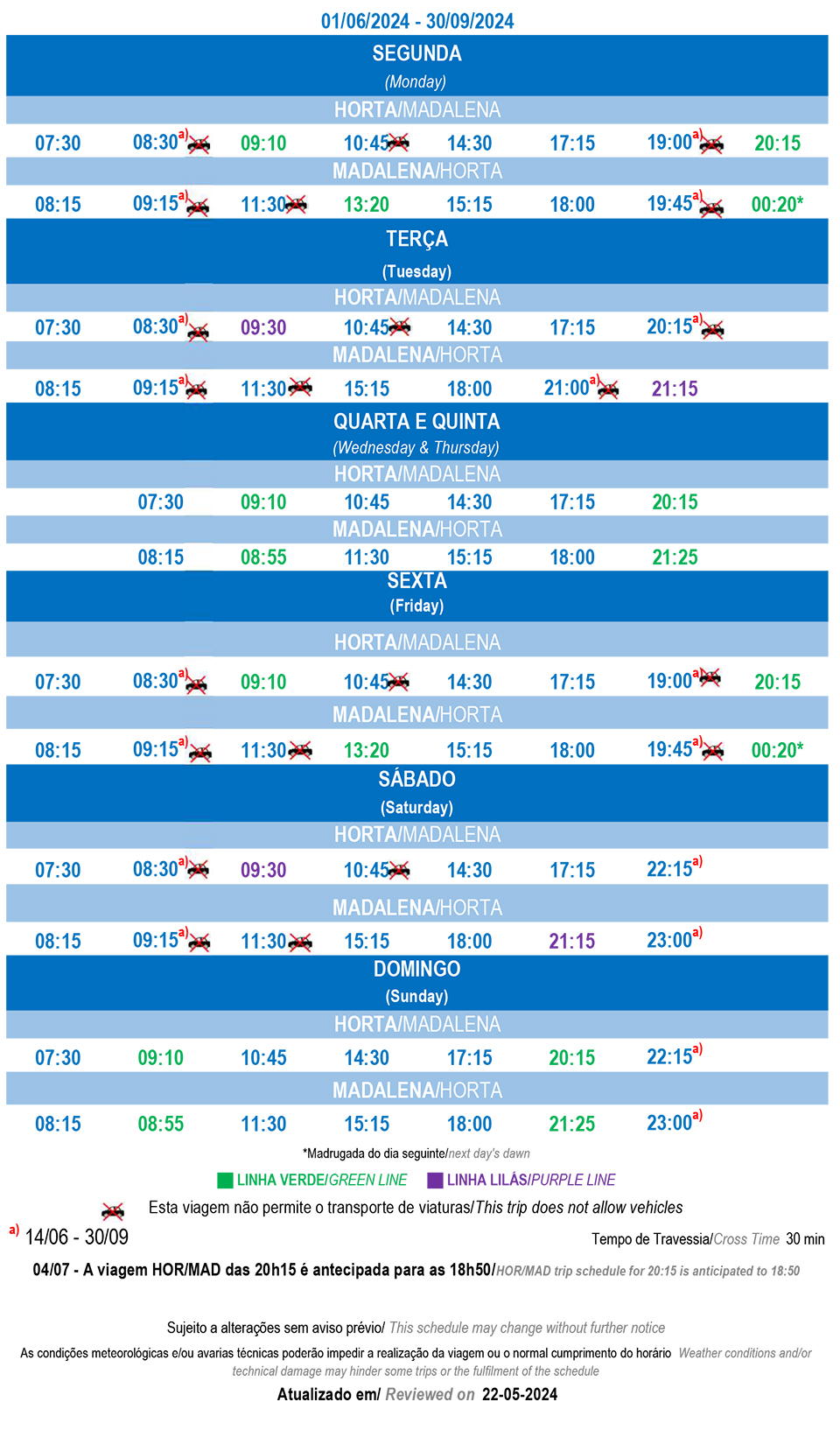 Atlânticoline Horários 2024 | Barco inter-ilhas Açores Preços | Reservar